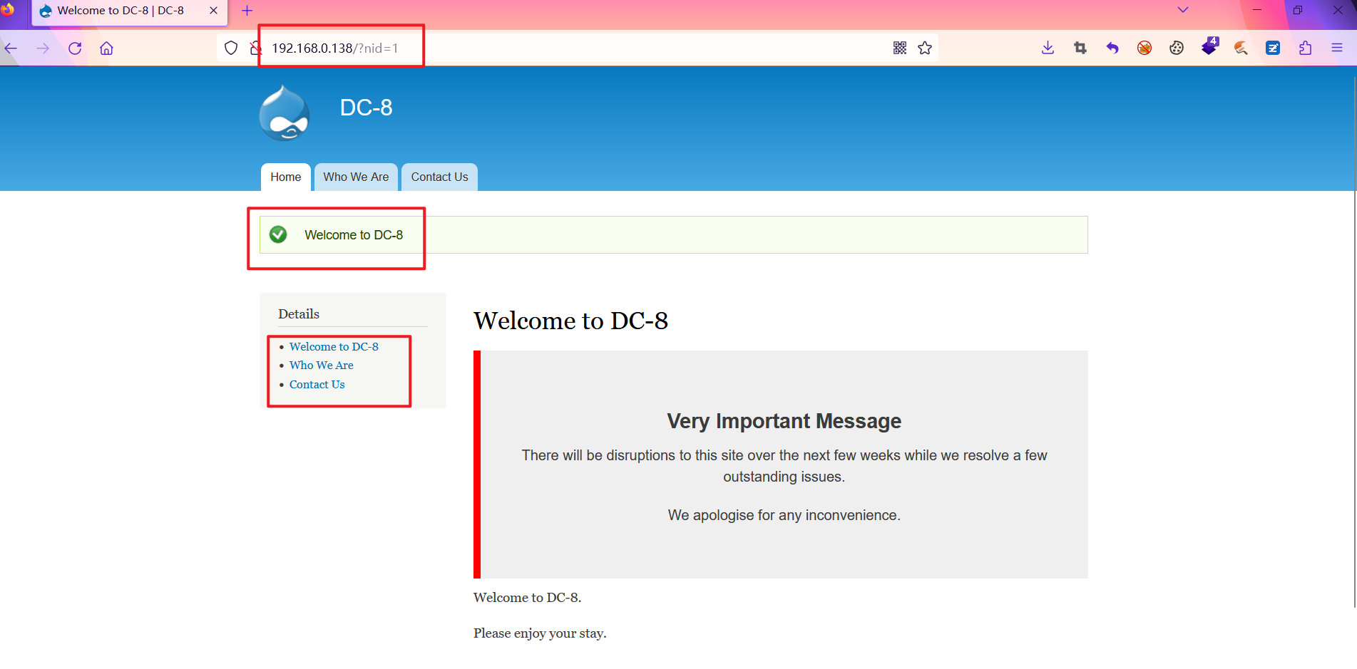 Vulnhub靶机渗透学习——DC-8_vulnhub dc8下载-CSDN博客
