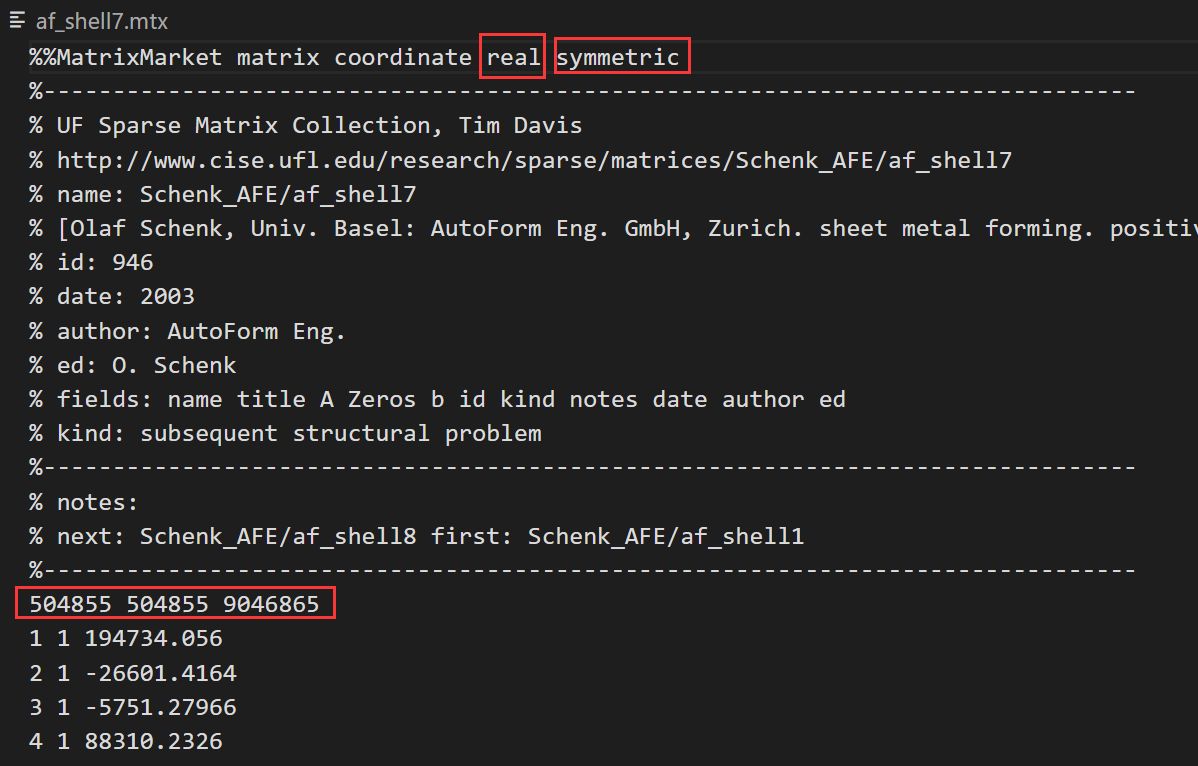 C++实现将矩阵市场.mtx格式转COO和CSR格式_矩阵市场格式的文件-CSDN博客