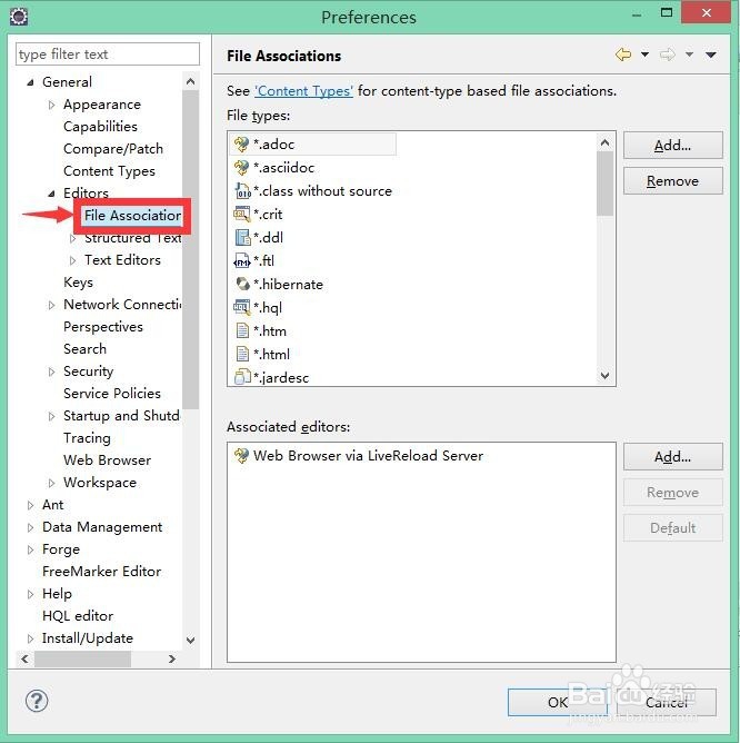 Eclipse设置各类型文件默认打开方式_eclipse file associations-CSDN博客