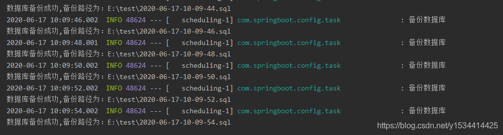 Scheduled注解配置时间spring Boot 使用scheduled注解定时备份数据库 Csdn博客