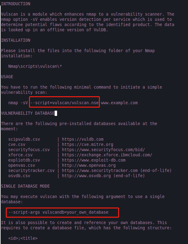 nmap –script 使用：nmap-vulners 和 vulscan出现错误 ‘/usr/bin/../share/nmap/scripts/vulscan’ found, but ...