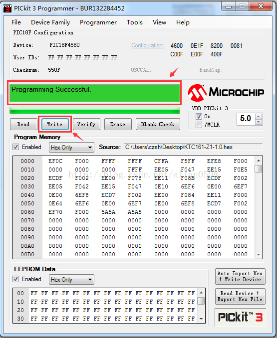 【转】pickit 3 Programmer使用说明及 烧写程序步骤sllin的博客 Csdn博客pickit3使用手册 