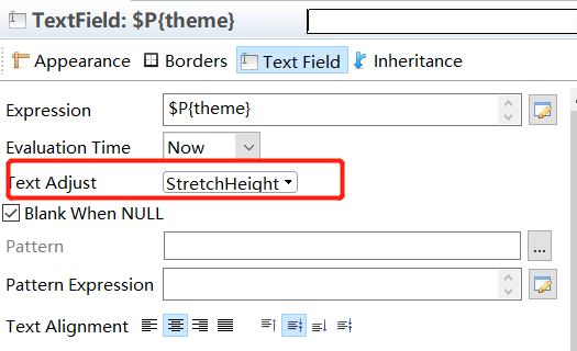 Jasper implements static text boxes with dynamic text height changes ...