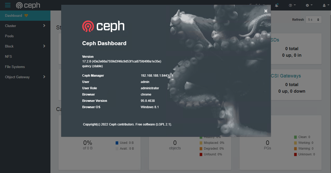 Anolis OS8.6QU1通过cephadm部署ceph17.2.0分布式块存储(一)部署首个mon节点和图形界面_forestqq的博客-CSDN博客