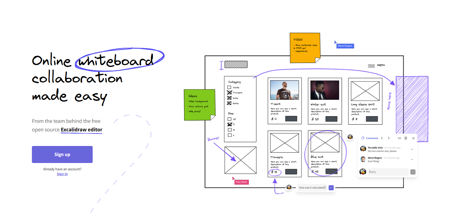 画出你的想法，体验Excalidraw的魅力，完全免费的绘图工具！_excalidraw在线绘图-CSDN博客