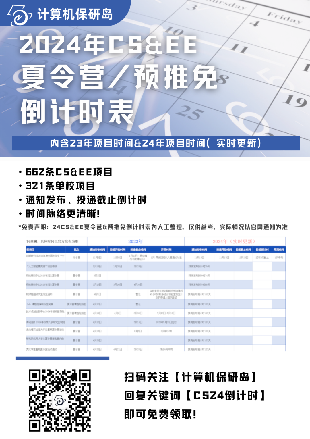 2024年CS&EE夏令营/预推免倒计时表.xlsx_2024理工夏令营项目申请倒计时表-CSDN博客
