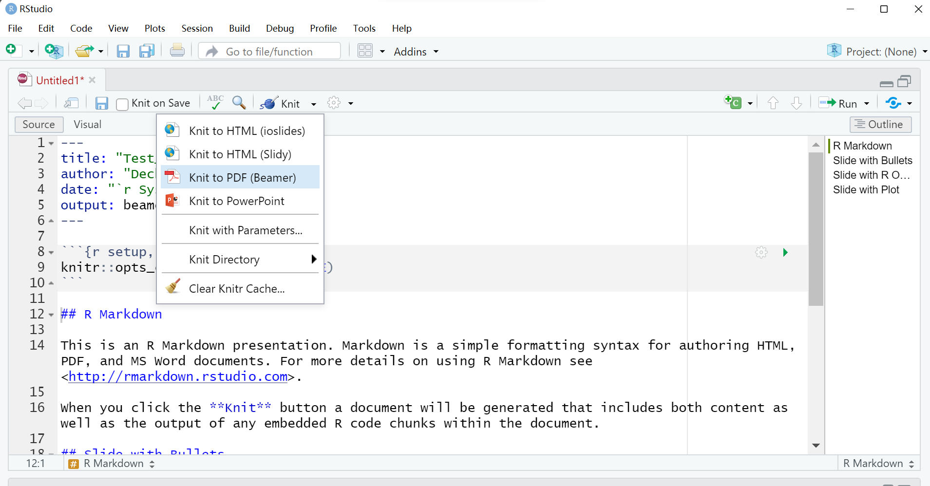通过R Studio用Markdown写Beamer_rmarkdown beamer-CSDN博客