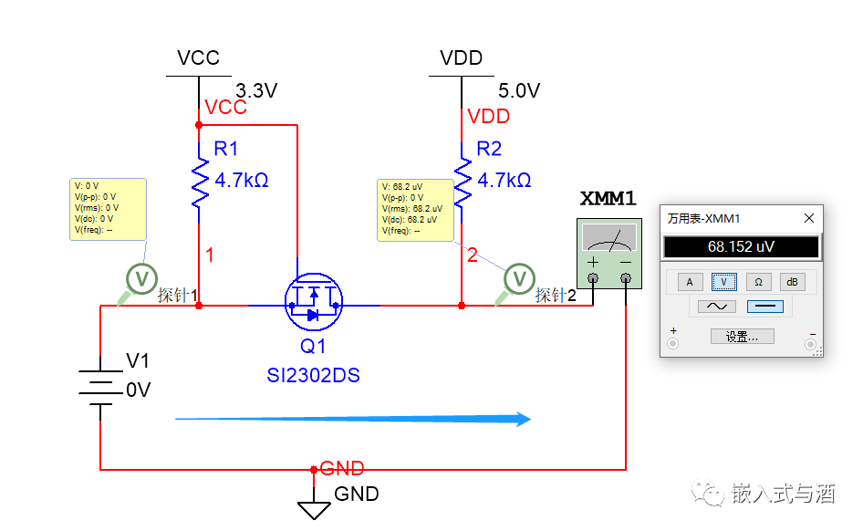 3.3V和5V双向电平转换电路_3.3v转5v电平转换电路-CSDN博客