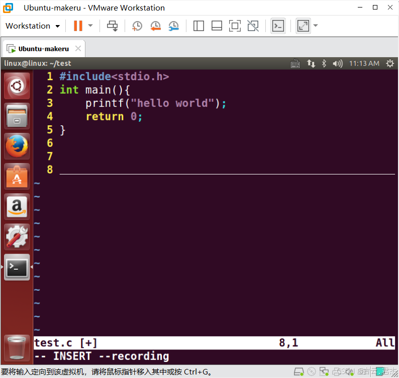 linux vi插入模式切换命令模式后退出_vi后退出插入模式-CSDN博客