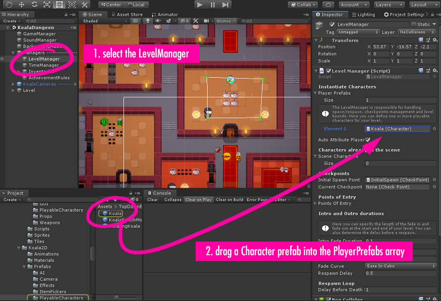 TopDown Engine中文文档 (八角色入场)_level manager-CSDN博客