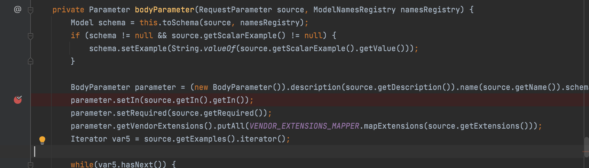 Knife4j 报错javalangnullpointerexception Nullmappersrequestparametermapperbodyparameter