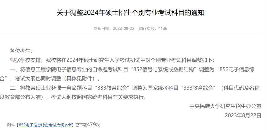 985大学电子信息专硕，考C语言+数据结构！中央民族大学计算机考研-CSDN博客