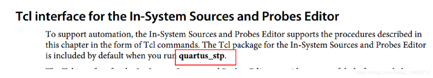 Python Tcl Quartuspython做上位机通过jtag控制fpga(1):如何使用quartus的tcl Csdn博客