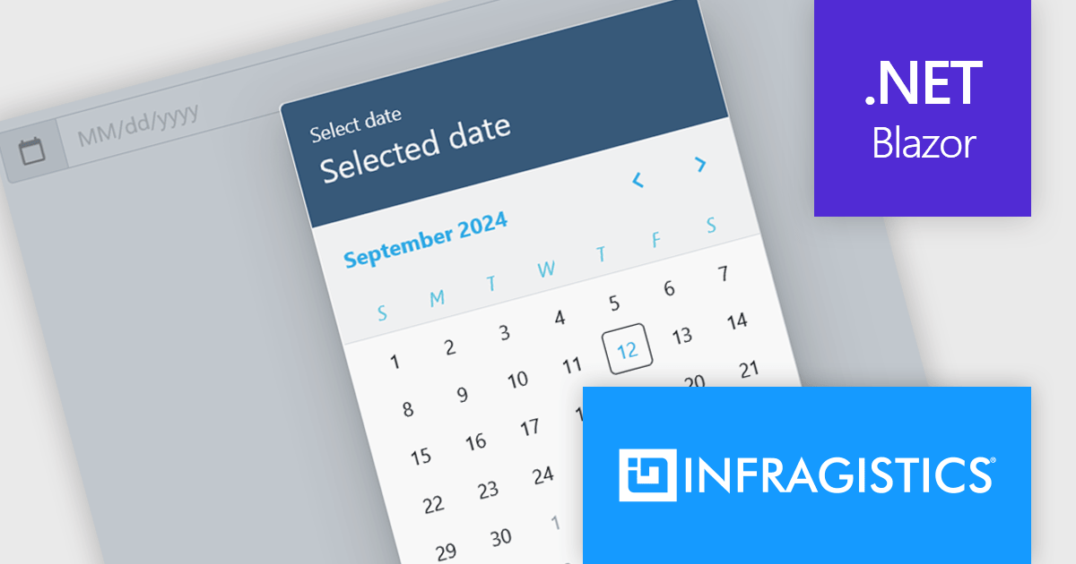 提供用户友好日期输入方案:Infragistics Ignite UI for Blazor-CSDN博客