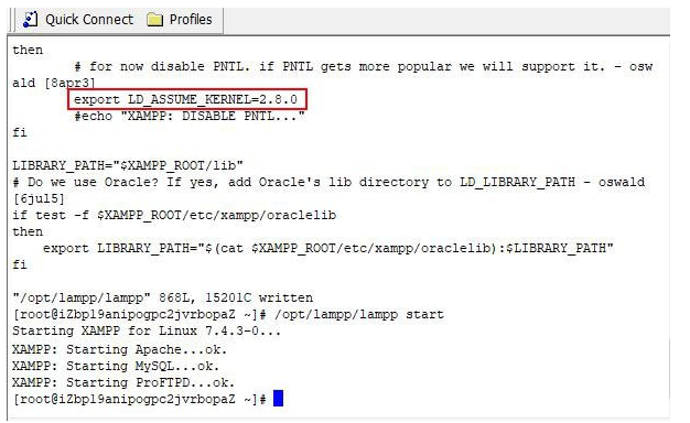 XAMPP报错 libc.so.6: cannot open shared object file: No such file or directory-CSDN博客
