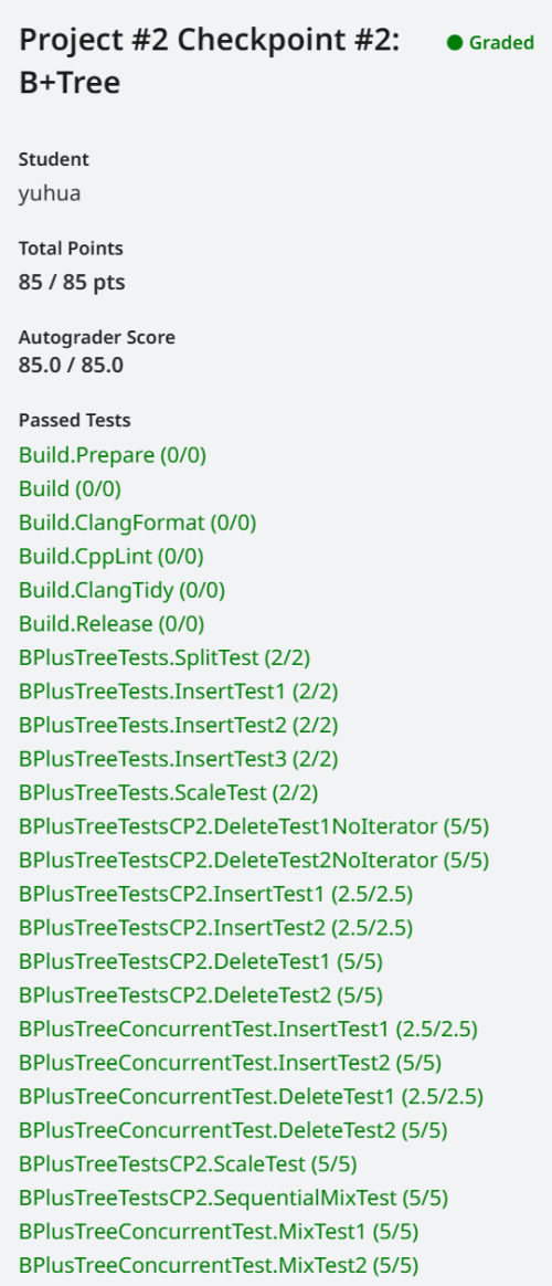 CMU 15445 Project2 B+Tree_cmu15445 project2-CSDN博客