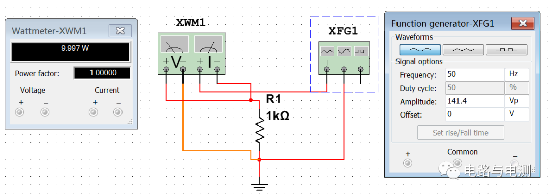 multisim可弹起按钮_Multisim电路仿真软件入门系列之六 Multisim中的虚拟功率表-CSDN博客