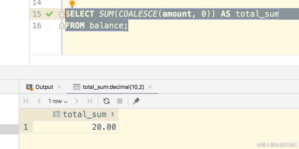 SUM函数在SQL中的值处理原则_sql sum null-CSDN博客