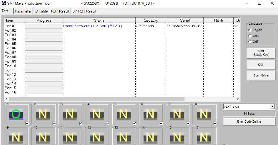 用SM2258XT SLC模式拯救烂片，拆自PS3111+东芝BiCS3，SM2259XT固件开卡可参考-CSDN博客