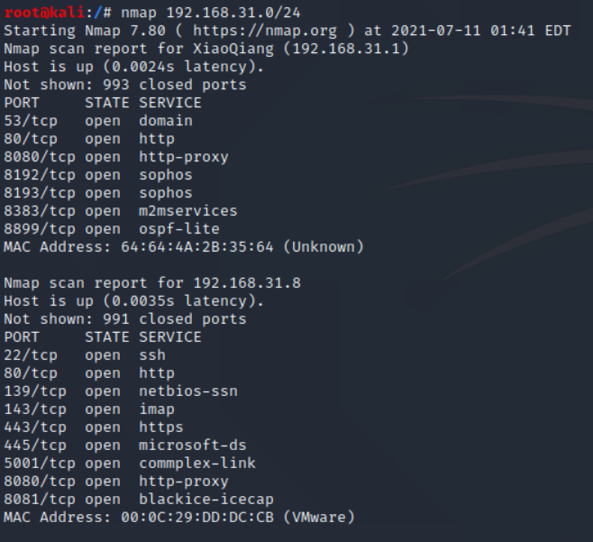 [工具教程]Kali中的工具Nmap使用方法_kalinmap使用教程-CSDN博客