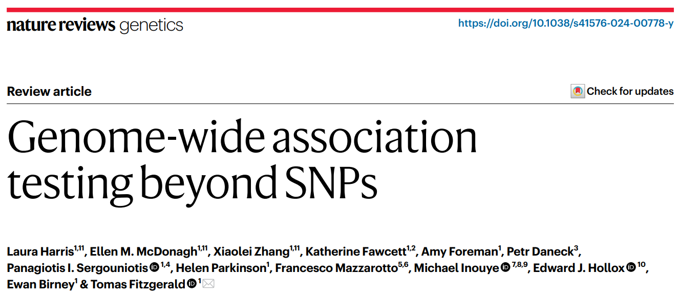 nature reviews genetics | 填补SNP研究空白，CNV-GWAS推动遗传变异全景构建_genome-wide ...