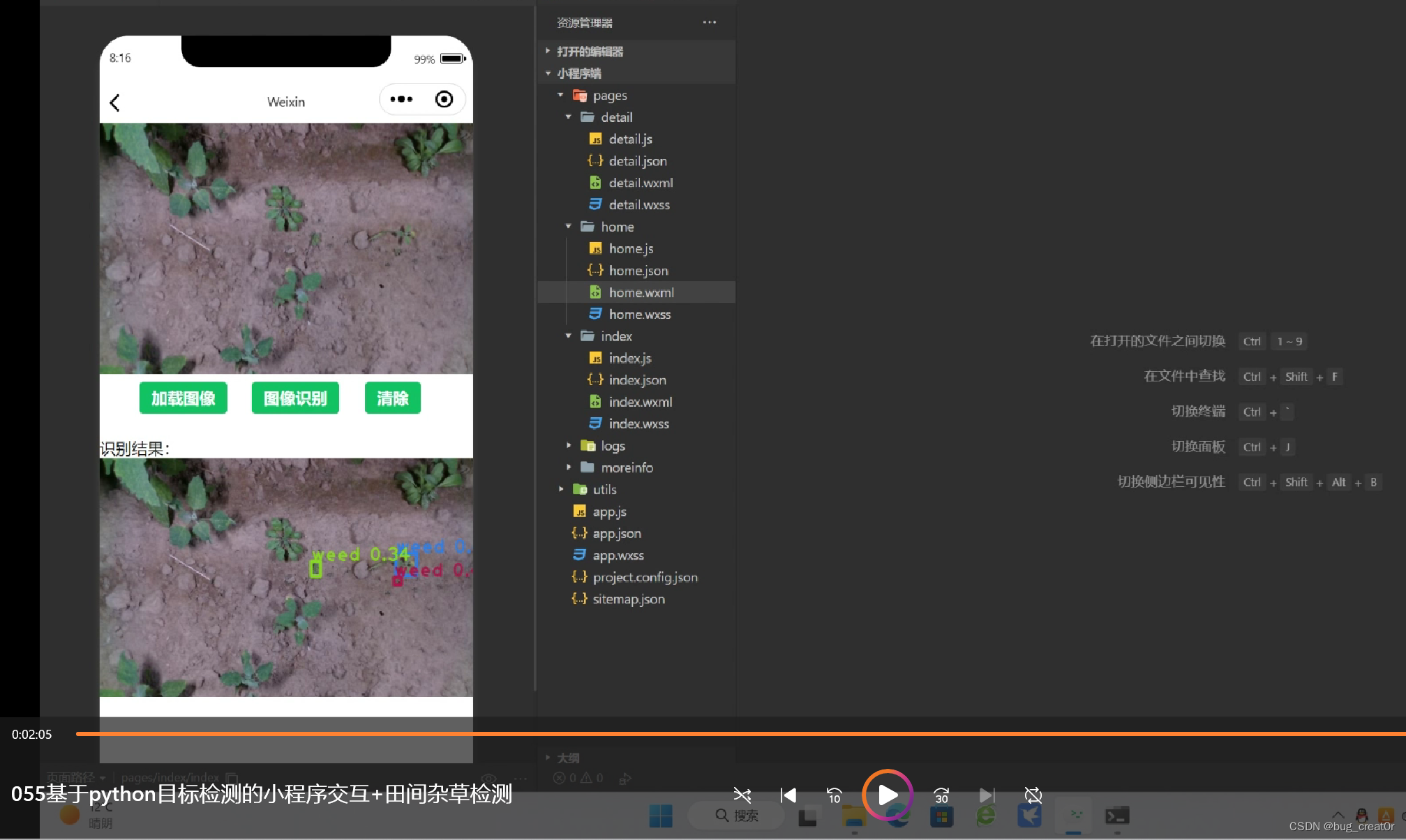 055基于python目标检测的小程序交互田间杂草检测杂草图像目标检测标签提取python Csdn博客