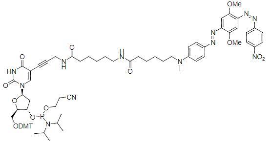 DusQ2 dT phosphoramidite，DusQ2-dT亚磷酸酰胺，一种核苷酸衍生物，通常用于合成修饰的DNA链_核苷酸dt修饰 ...