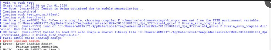 windows下modelsim调用DPI仿真C_mingw 怎么获取dpi-CSDN博客