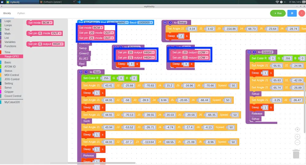 使用 Python 和可视化编程控制树莓派机械臂myCobot_机器手臂控制系统编程-CSDN博客