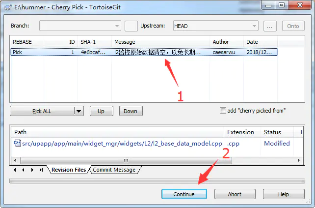 合并单个commit到指定分支上——tortoisegit cherry pick 的使用_tortoisegit合并指定文件-CSDN博客