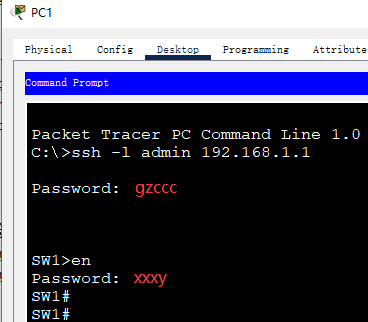 路由交换技术-实验3： SSH远程登陆_%no sshv2 server connections running.-CSDN博客
