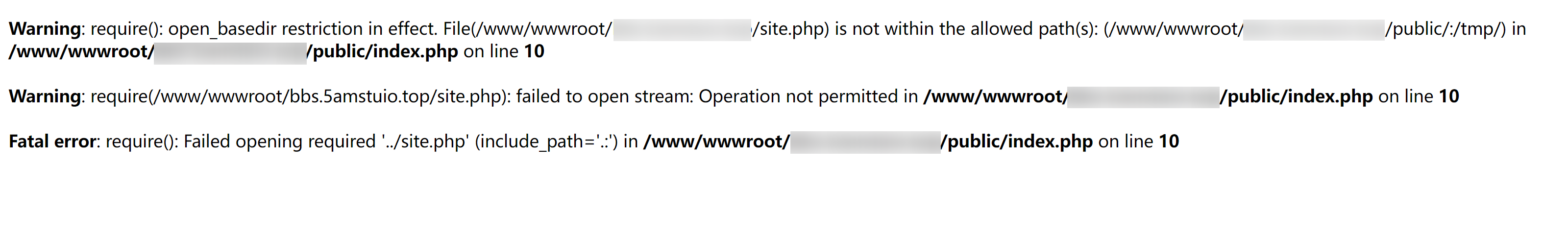 Require Open Basedir Restriction In Effect宝塔面板下的解决 Csdn博客