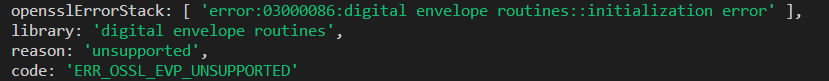 error:03000086:digital envelope routines::initialization error-CSDN博客