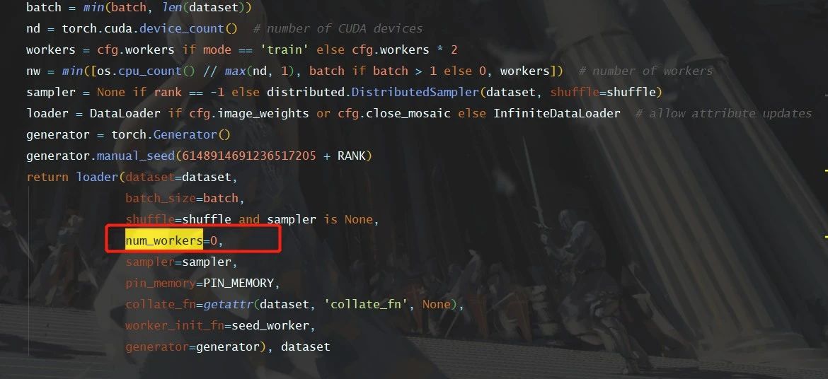 使用windows进行YOLO8训练时报错ForkingPickler(file, protocol).dump(obj)BrokenPipeError: [Errno 32 ...