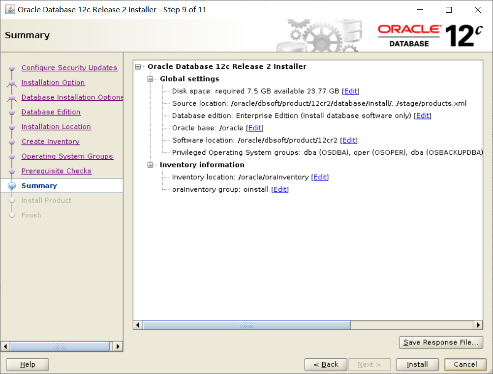 oracle12c单机部署_redhat下oracle 12c单节点安装-CSDN博客