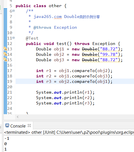 Java Double Compareto方法具有什么功能呢？ Csdn博客 3509