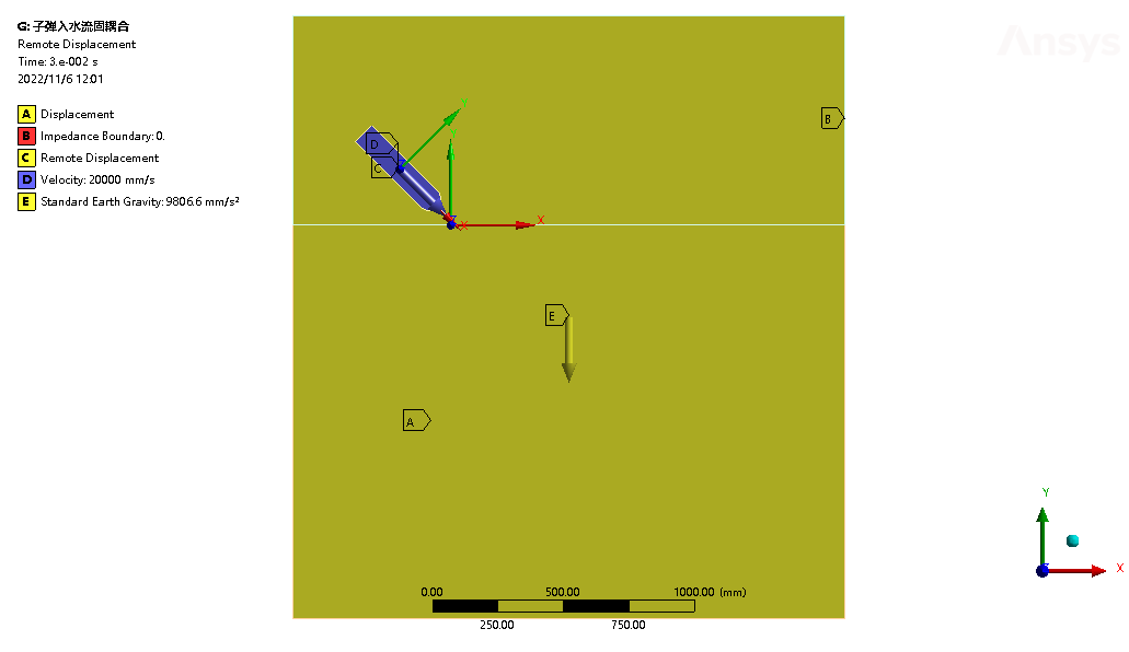 Workbench LSDYNA的子弹入水流固耦合计算_workbench小球入水-CSDN博客