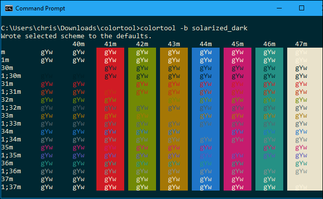 zsh自定义命令提示符_如何使用Microsoft的ColorTool自定义命令提示符的配色方案-CSDN博客