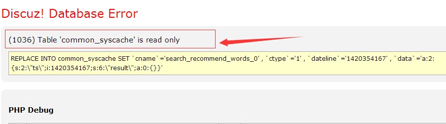 Discuz!Database Error (1045)notconnect错误原因和解决方案_(1045) notconnect-CSDN博客