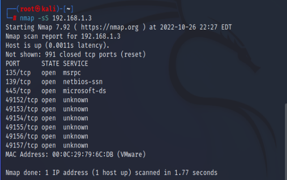 《网络攻击与防御》 主机发现与端口扫描实验nmap（2）_主机扫描实验-CSDN博客