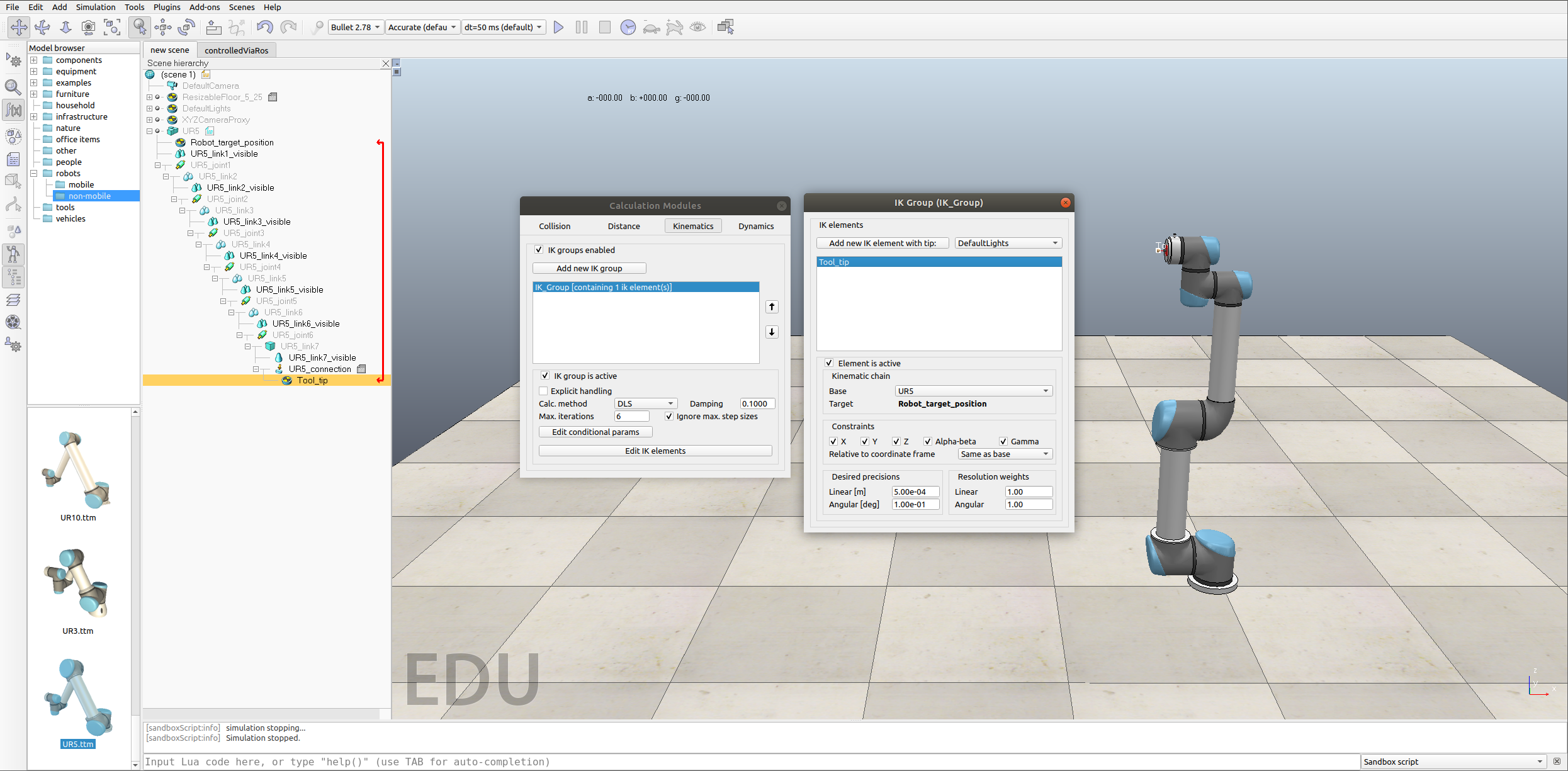 Coppeliasim仿真：ROS节点规划UR5画圆_使用ur5绘制一个圆需要使用什么命令?-CSDN博客