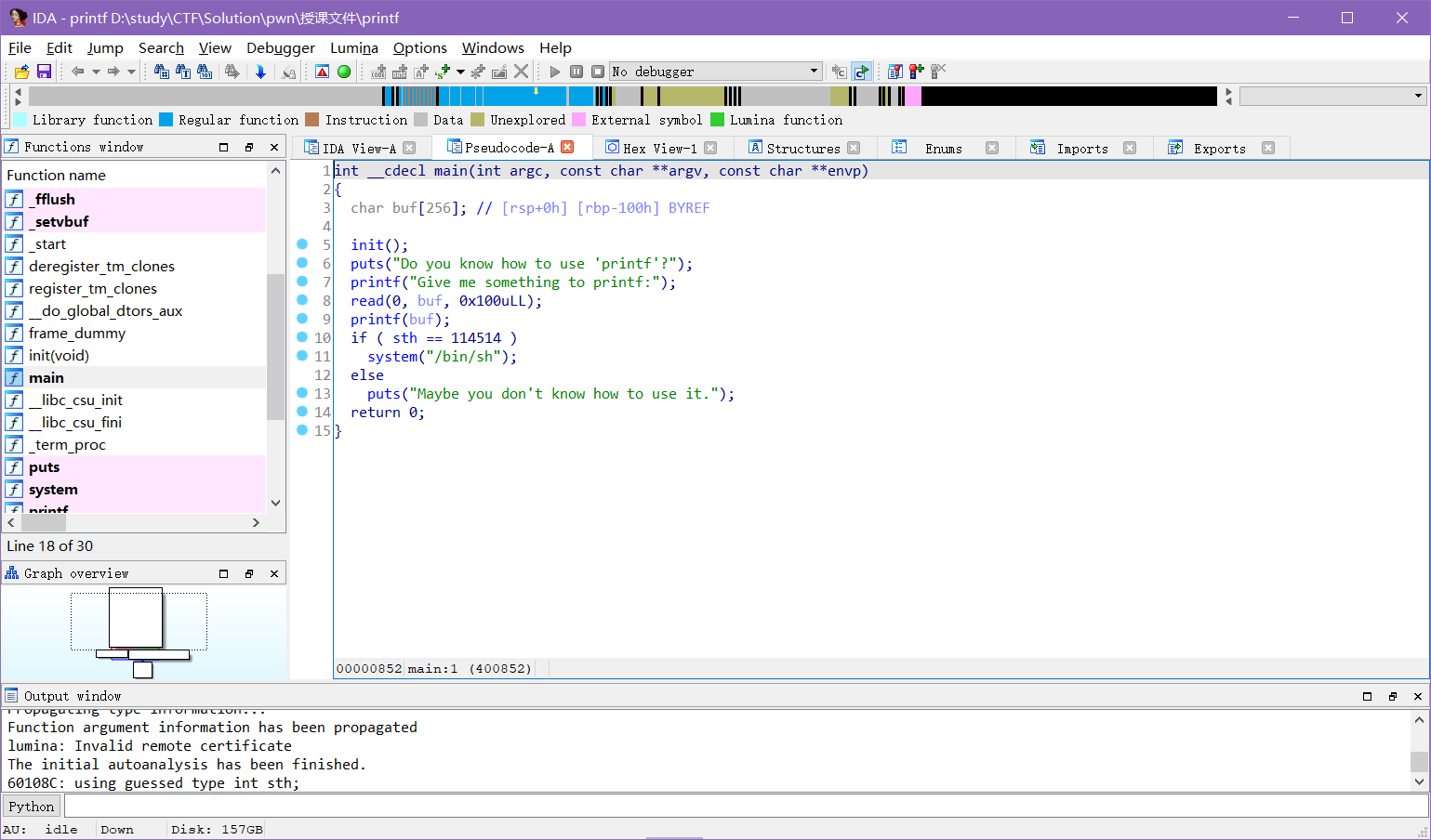 pwn的五道基础题_pwn题目-CSDN博客