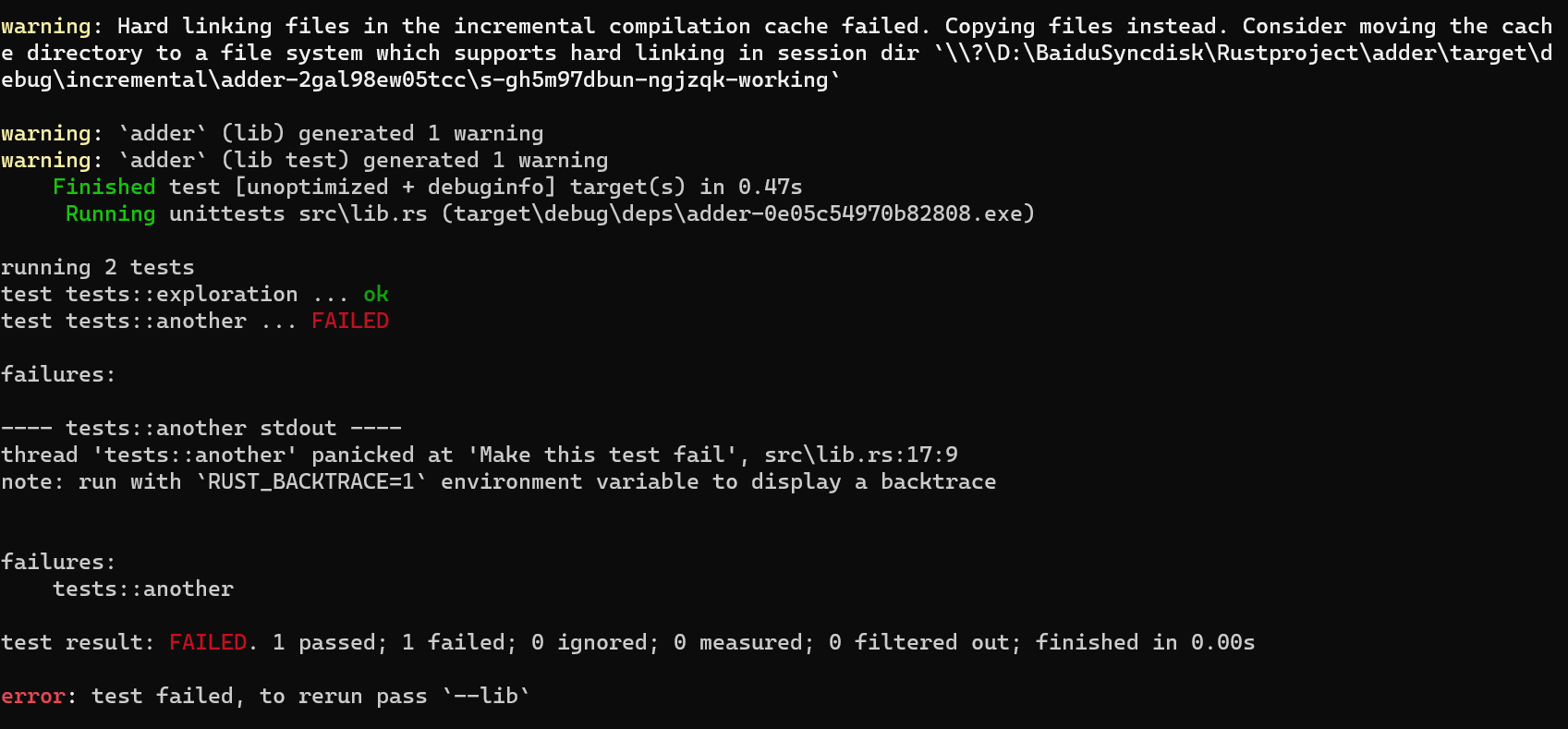 Rust学习第八天——编写和运行测试_rust cfg-CSDN博客