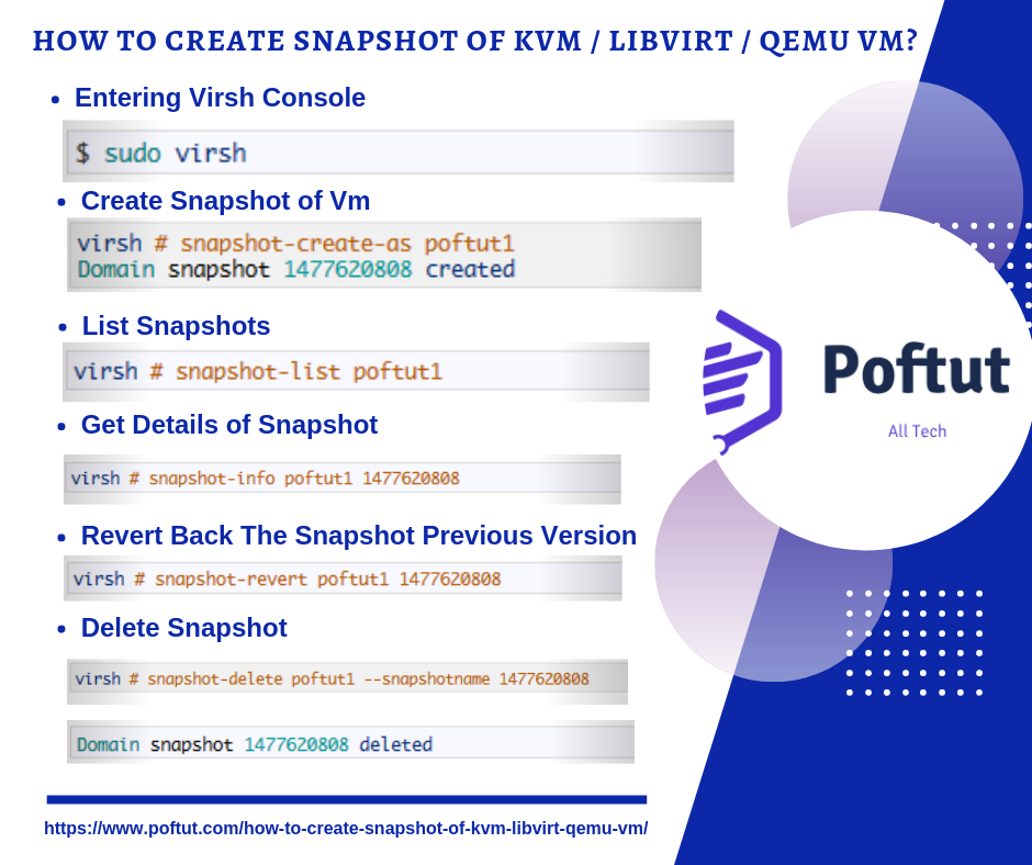 如何创建KVM / Libvirt / Qemu Vm的快照？-CSDN博客