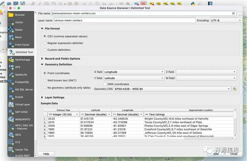 如何在QGIS中将纬度和经度添加为CSV文件_qgis导入csv-CSDN博客